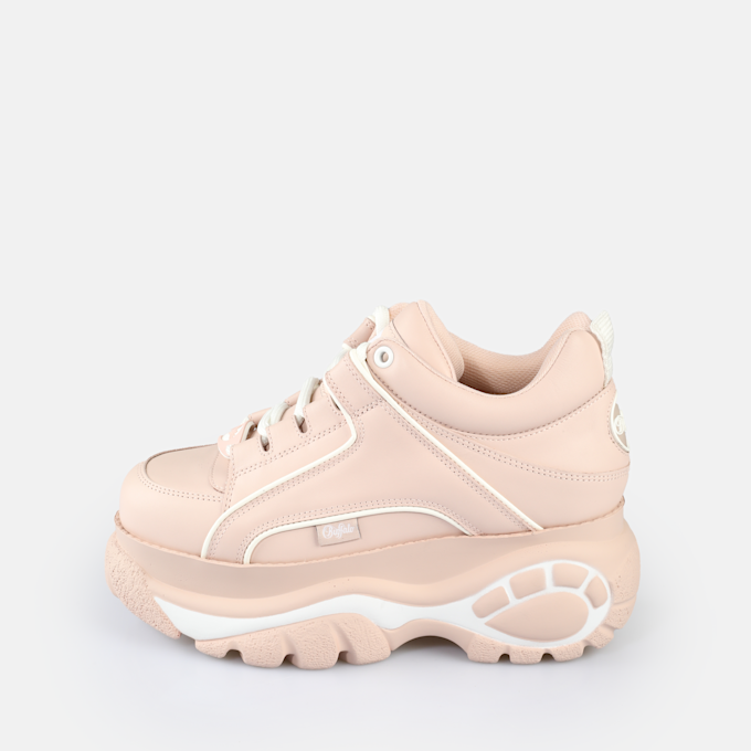 Acquista Buffalo Classic Sneaker Low in pelle, bianco a rosa nel BUFFALO®