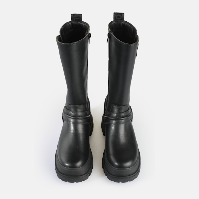 Buy Buffalo Aspha Biker Boot HI in black in the BUFFALO® Shop