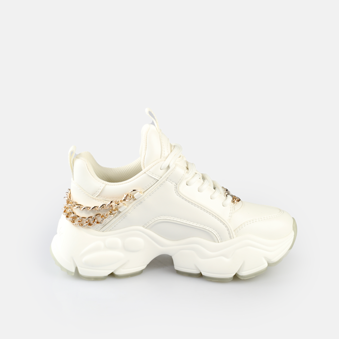 Compra Buffalo Binary Chain Glam en blanco en BUFFALO®