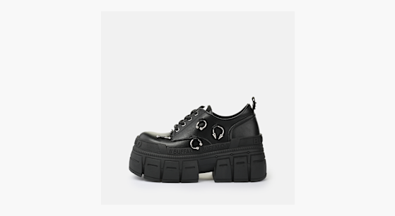 Achète Buffalo Gospher Lace Up Punk BS à noir chez BUFFALO®