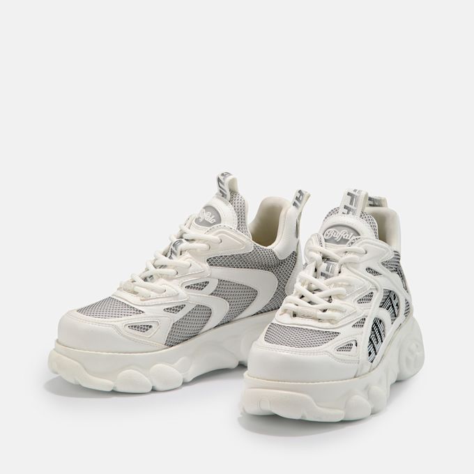 Achète Buffalo Cld Grid baskets véganes, crème à blanc chez BUFFALO®