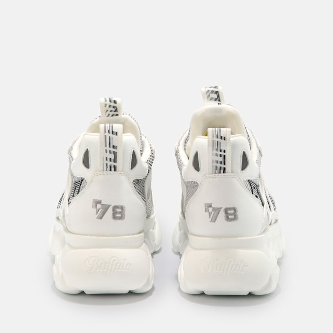 Achète Buffalo Cld Grid baskets véganes, crème à blanc chez BUFFALO®